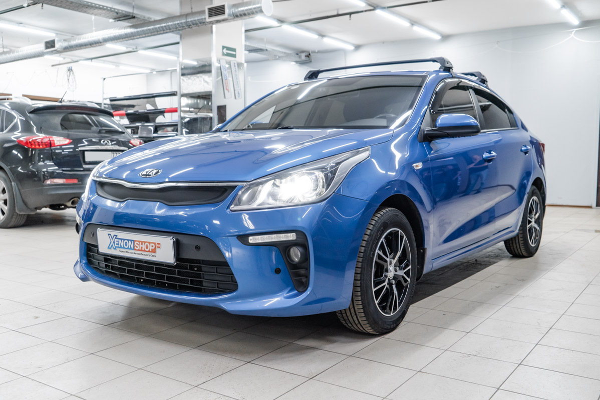 Установка светодиодных линз на КИА Рио (KIA Rio) - Установка КсенонШоп ...